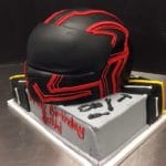3D Cake - Custom Helmet and Base - Aggie's Bakery & Cake Shop